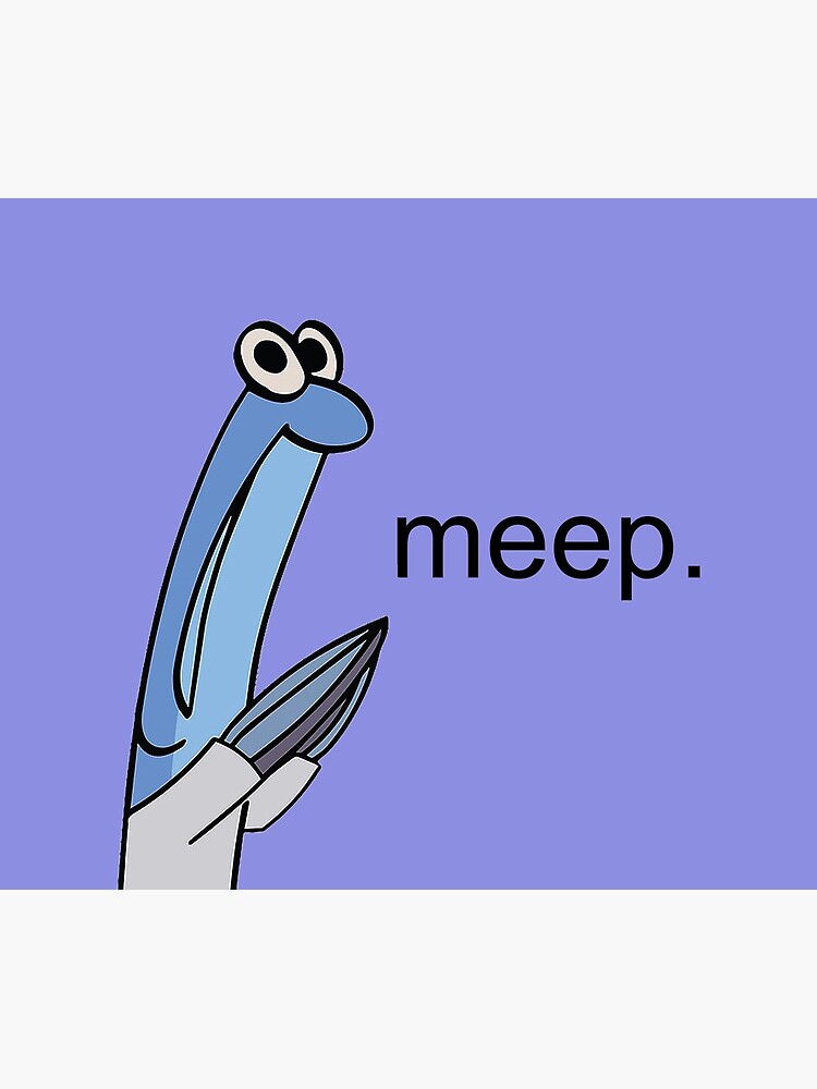 Spongebob Meep Fish Anchovy Sponge Fish Vinyl Sticker Water Resistant