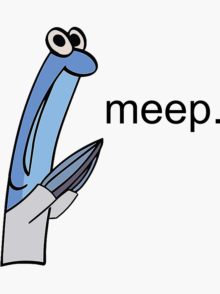 "SpongeBob Anchovie meep." Sticker for Sale by YodaJuan4Me | Redbubble