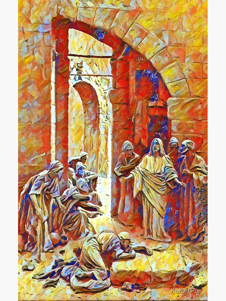 "Jesus Cleanses a Leper" Poster for Sale by KalOrtPor | Redbubble