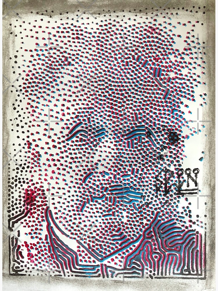 "Algorithmic art abstract portrait | Pop art | Street-art aesthetics ...