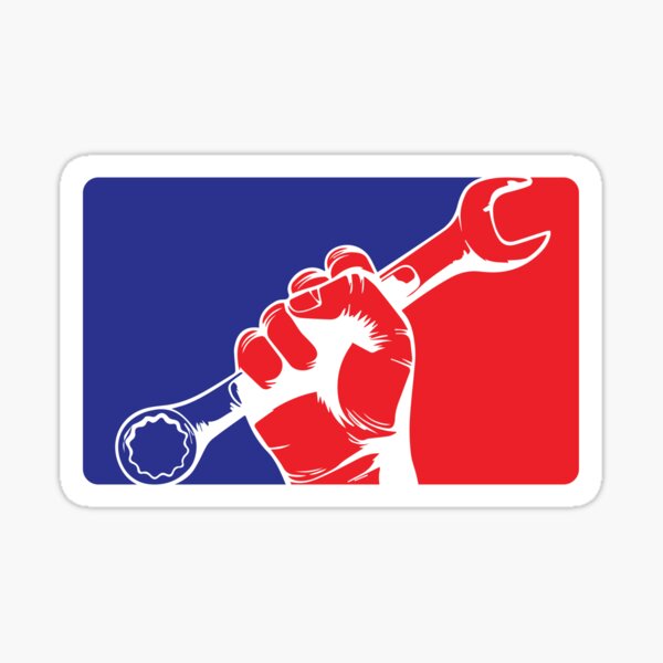 "Combination Wrench American Muscle Mechanic Grease Monkey" Sticker for ...