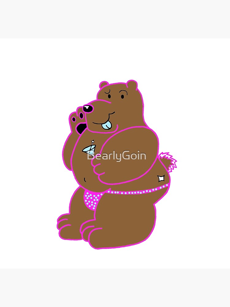 "Speedo Bear" Poster for Sale by BearlyGoin | Redbubble