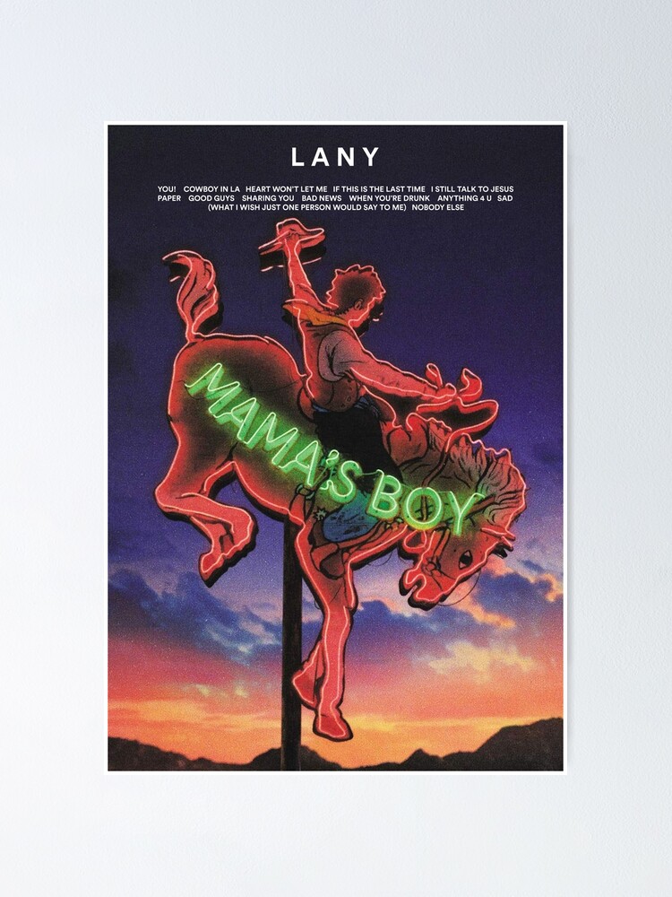 "LANY MAMA'S BOY Album Poster " Poster for Sale by rsprintstudio ...