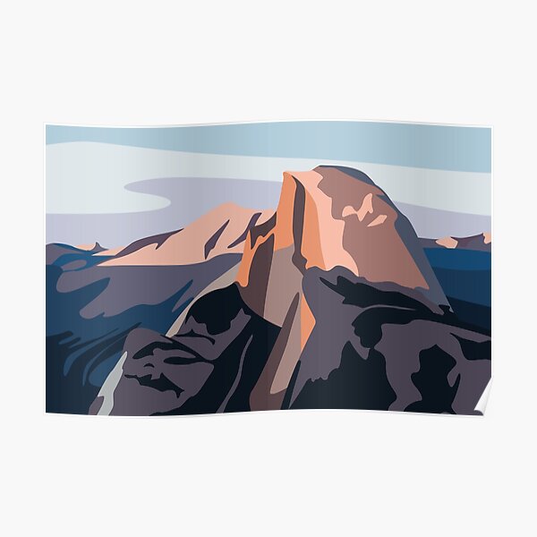 Yosemite Half Dome Poster By Yvincent27 Redbubble