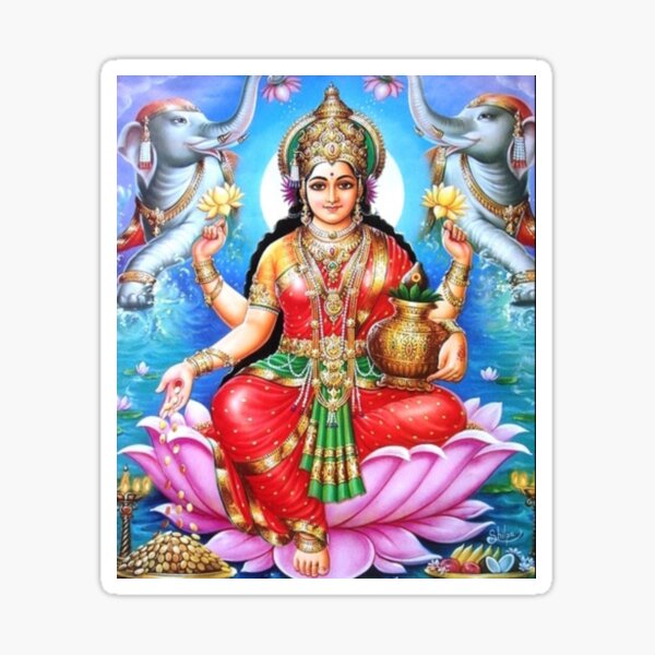 "Goddess Lakshmi" Sticker for Sale by RiseAboveShop | Redbubble