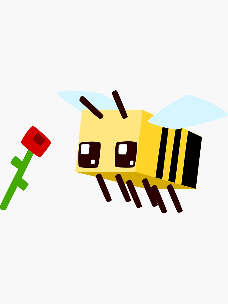 Pegatina «Abeja De Minecraft» de Wrenflight | Redbubble