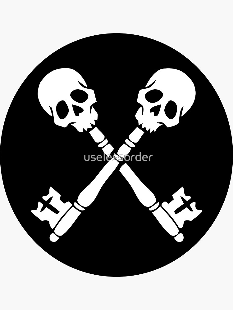 "Death keys" Sticker by uselessorder | Redbubble