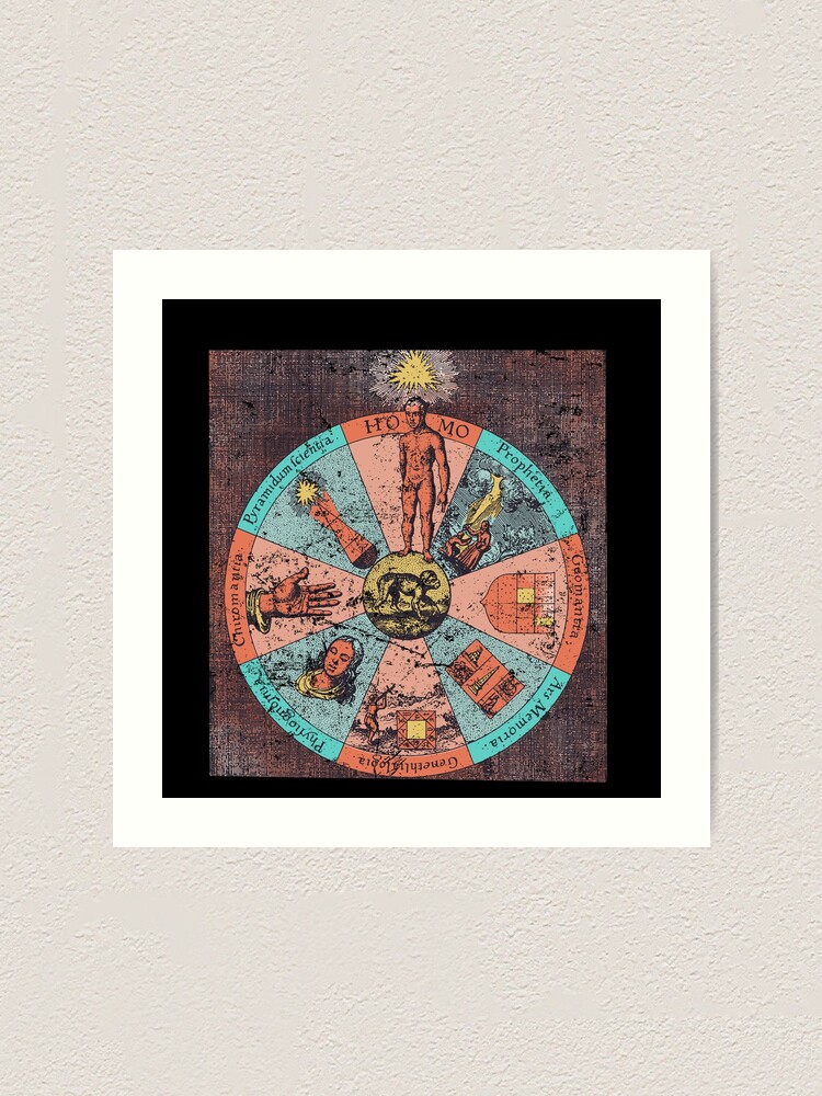 "Alchemic Illustration, Vintage Fludd Esoteric mandala art" Art Print ...