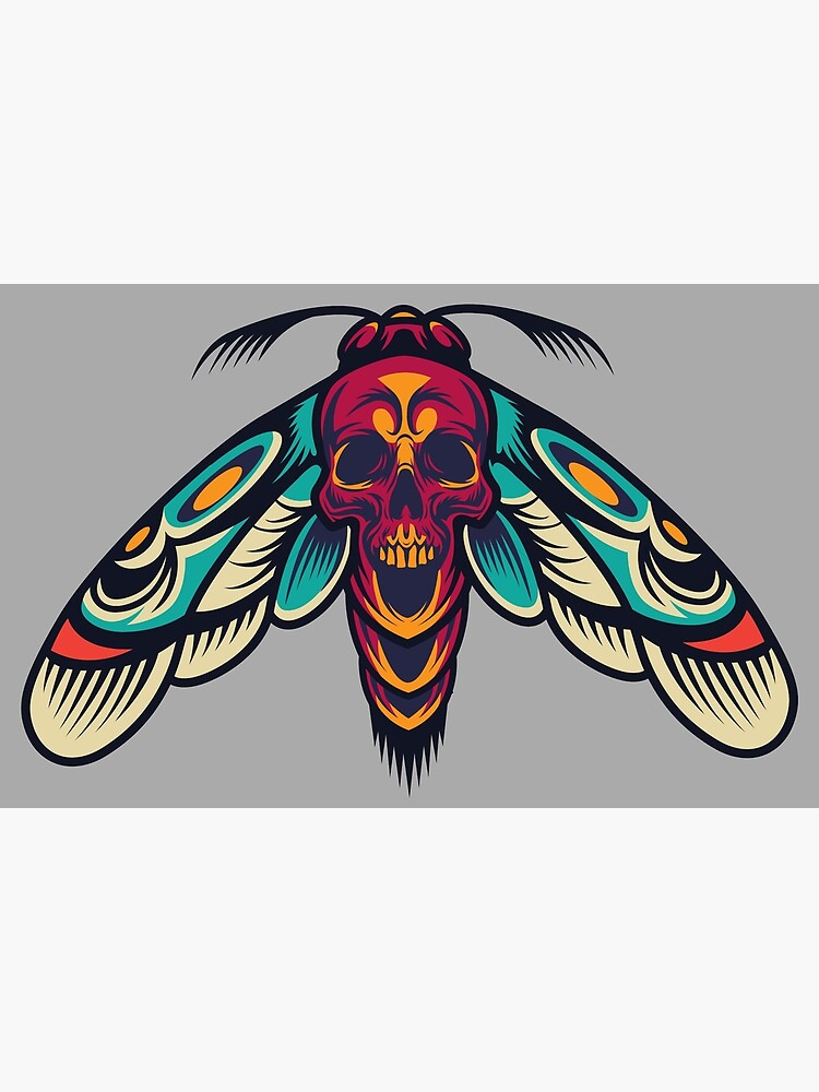 "Colorful scary moth." Poster for Sale by Kabasakal | Redbubble