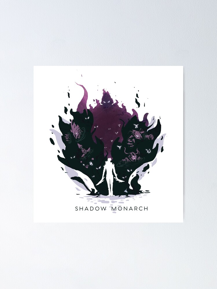 "Return of Shadow Monarch:Leveling Solo Sung Jin Woo" Poster for Sale ...