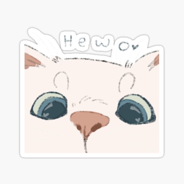 "Hewo" Sticker for Sale by fr0gzilla | Redbubble