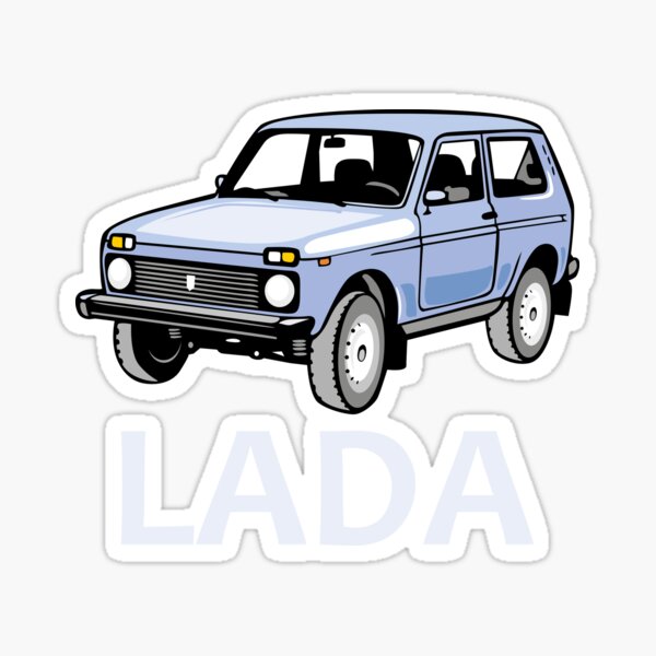 "Lada Niva" Sticker for Sale by Hapoel | Redbubble