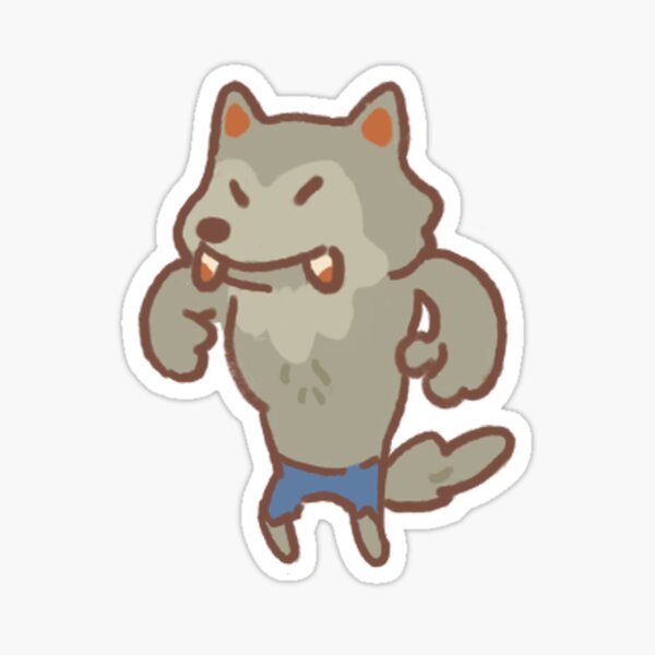 "Werewolf" Sticker for Sale by GnatDesigns | Redbubble