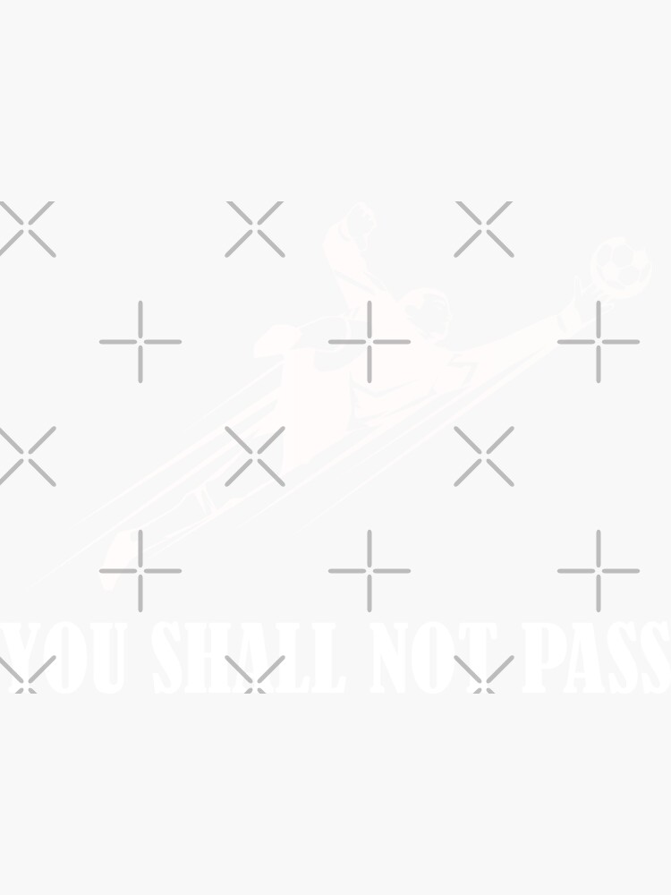 "You Shall Not Pass" Sticker for Sale by Hapoel | Redbubble