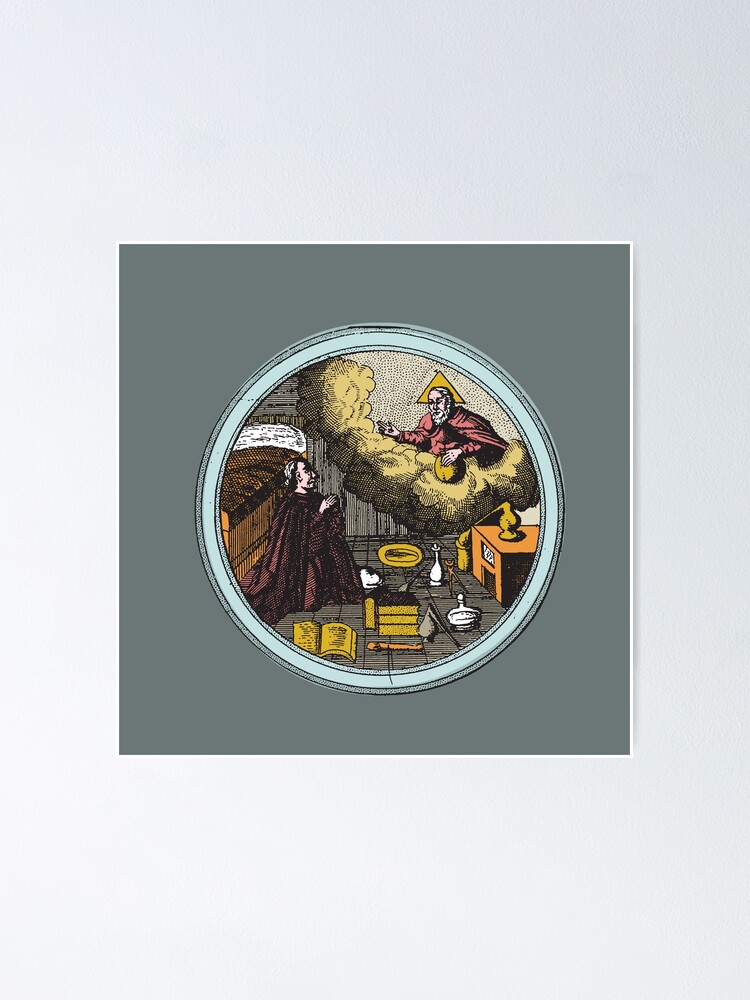 "Alchemic Illustration, Vintage Fludd Esoteric mandala art" Poster by ...