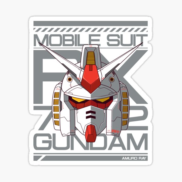 "Gundam RX-78-2" Sticker for Sale by gunyuloid | Redbubble