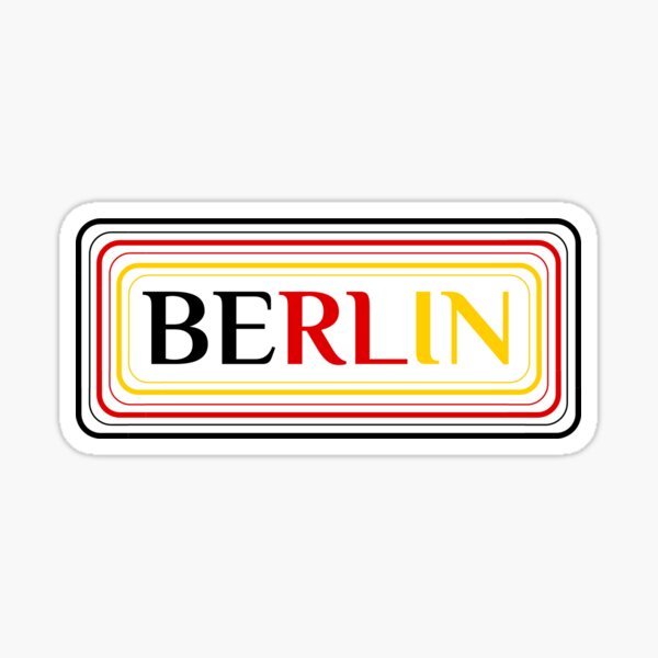 "City of Berlin" Sticker for Sale by FedSherDesign | Redbubble