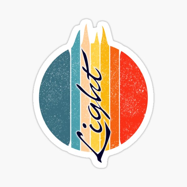 "Light calligraphic word letter" Sticker for Sale by crevettedesign ...