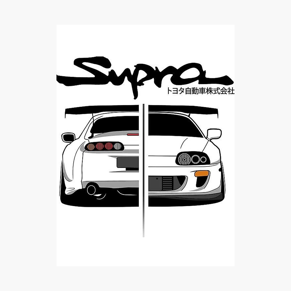 JDM Toyota Supra MK4 All Size A4-B1 Jdm Poster Wangan, 60% OFF
