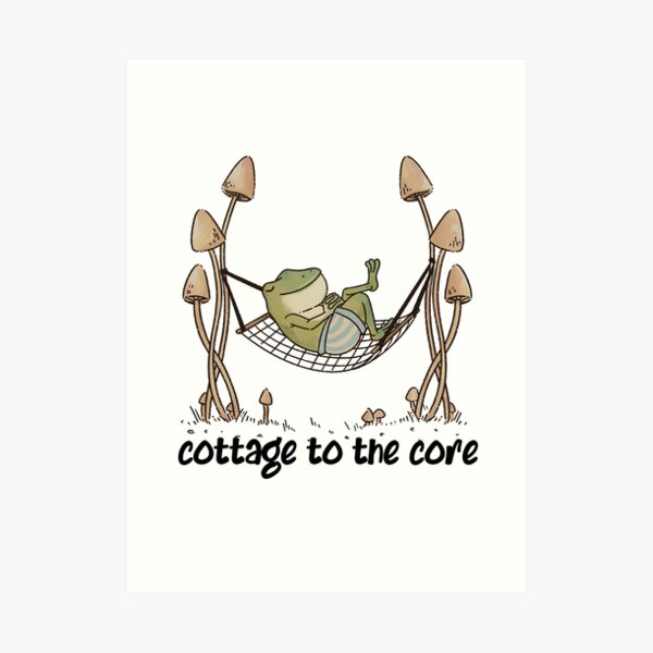 "Cottage core aesthetics with book, hearts and floral print design ...