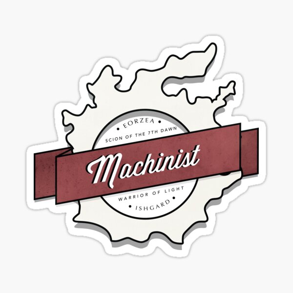 "Eorzea's Machinist" Sticker for Sale by noelmiler | Redbubble