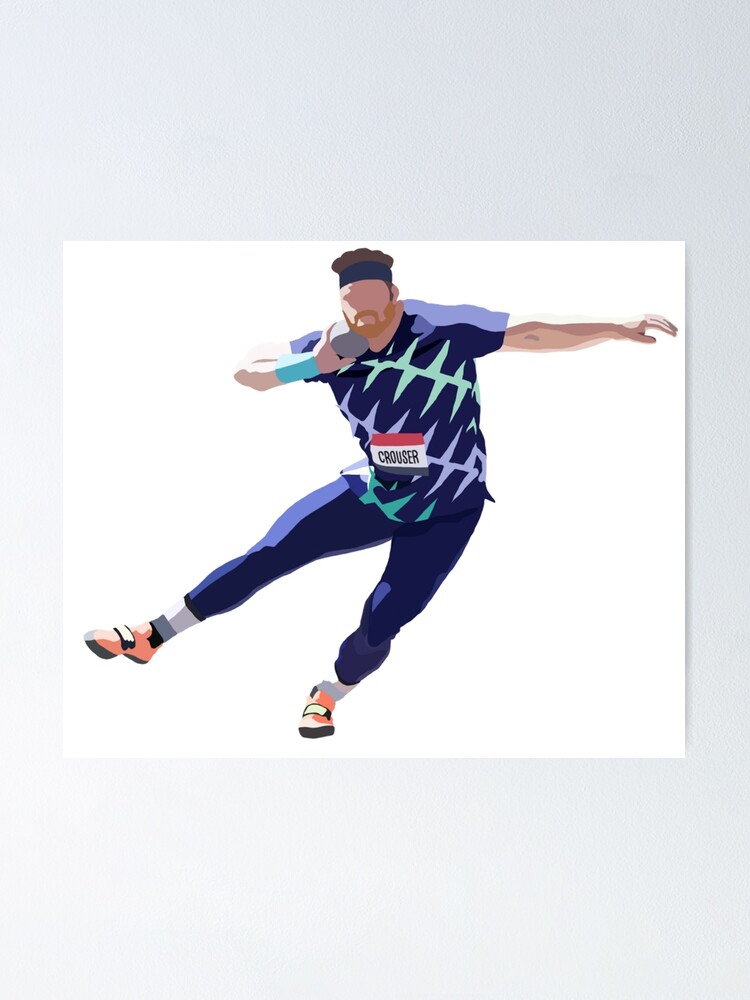 "Ryan Crouser" Poster for Sale by mappsart | Redbubble