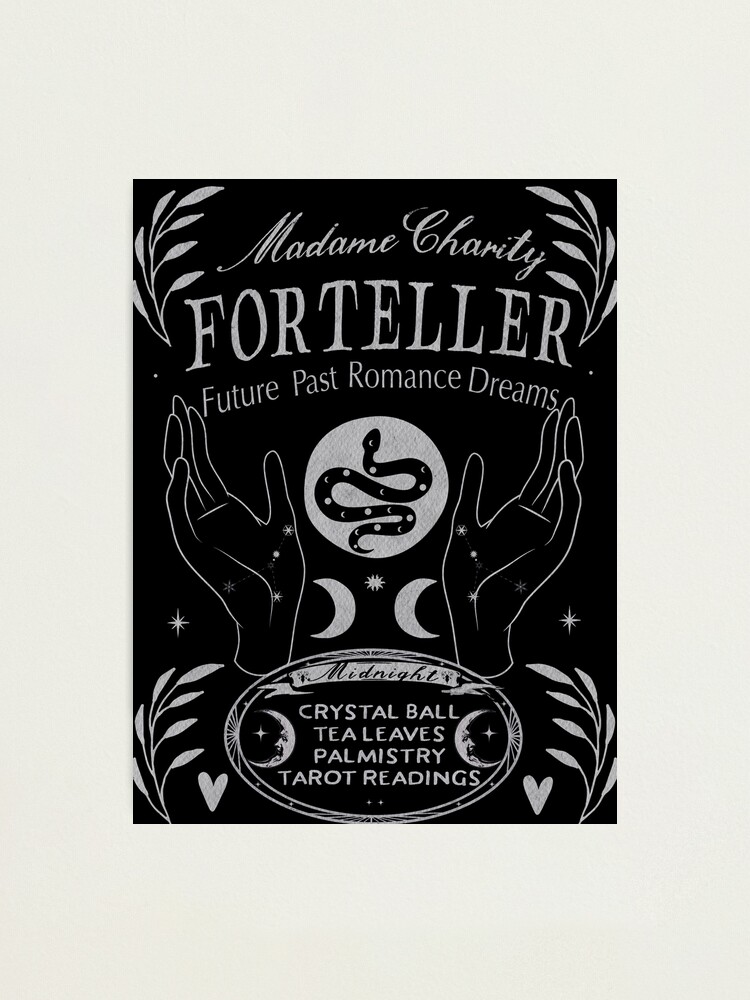 "Vintage Fortune Teller Sign Hands WIth Astrology Stars Snake With Moon ...