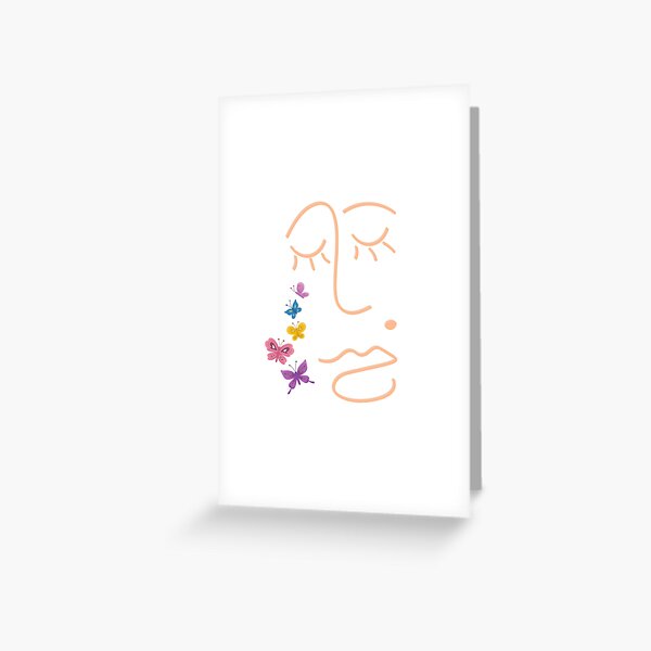 "Spring Sad Face" Greeting Card for Sale by TrazosdeLala | Redbubble