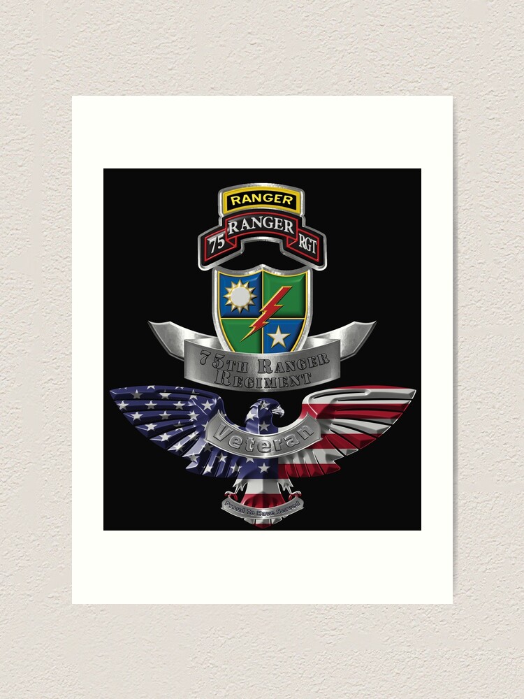 "75th Ranger Regiment “Veteran”" Art Print for Sale by SoldierAlways ...