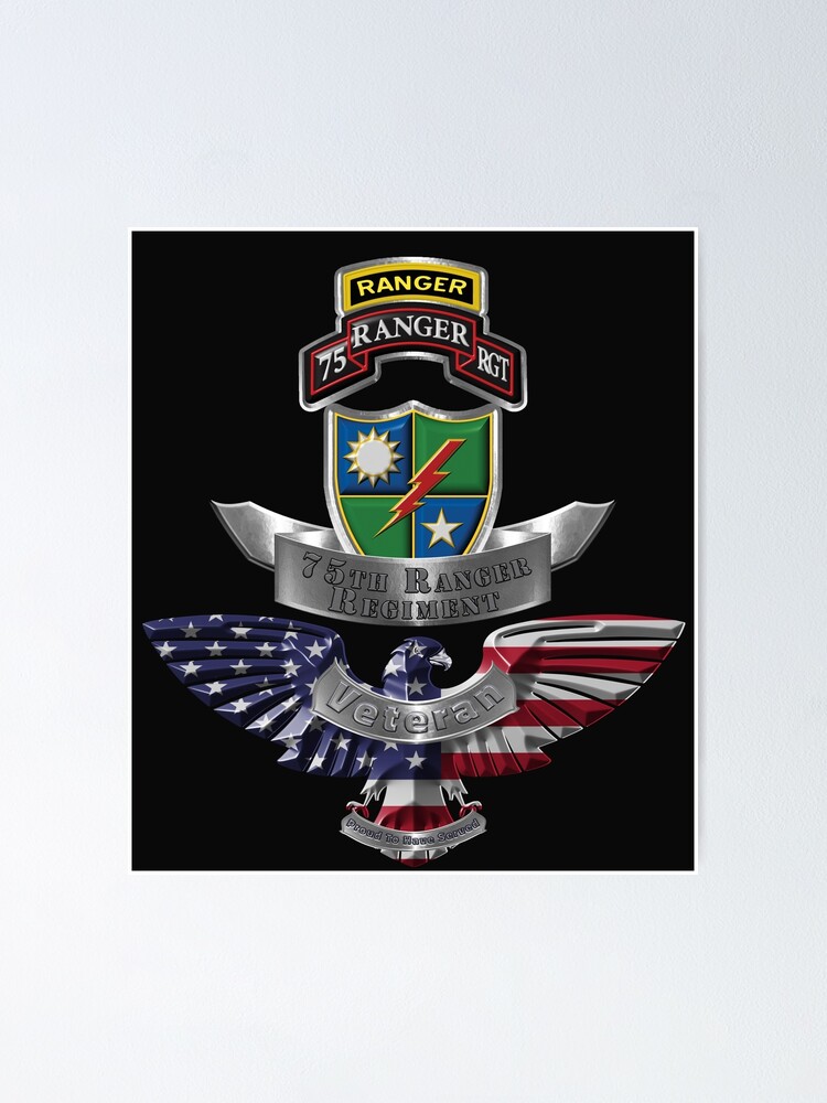 "75th Ranger Regiment “Veteran”" Poster for Sale by SoldierAlways ...