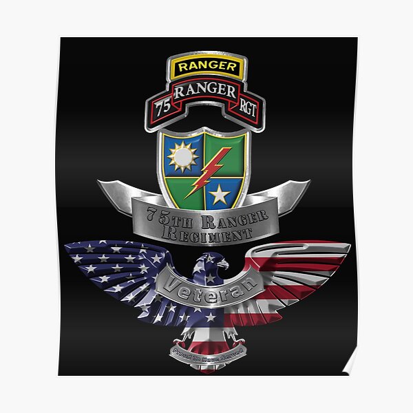 "75th Ranger Regiment “Veteran”" Poster for Sale by SoldierAlways ...
