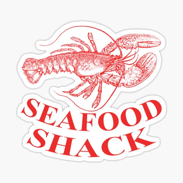 "Vintage Seafood Shack" Sticker for Sale by Shaney442 | Redbubble