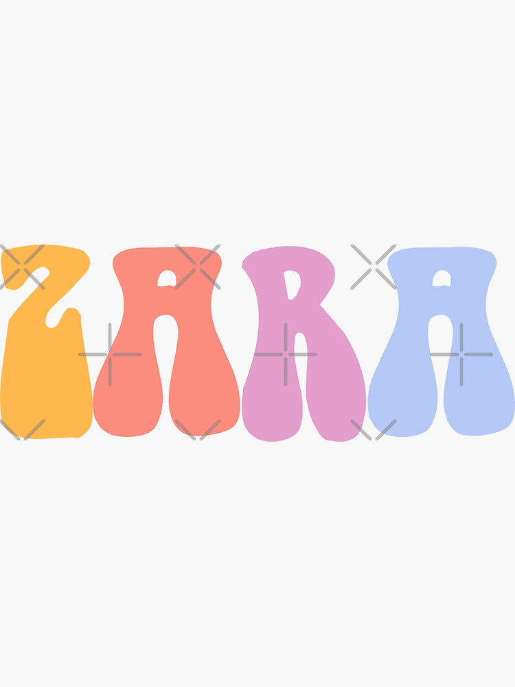 "zara" Sticker for Sale by adalea | Redbubble