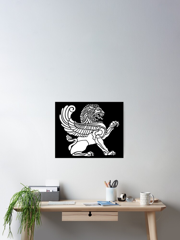 "Persian Lion Iranian Iran Persia Symbolism Icons" Poster for Sale by ...