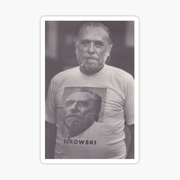 "Bukowski Squared" Sticker for Sale by jorgeramos1992 | Redbubble