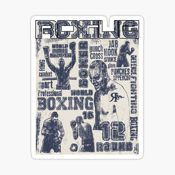 "ROGUE BOXING" Sticker for Sale by Rogueclothes | Redbubble