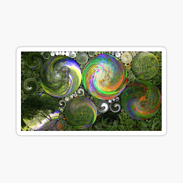 "RGB Twisted Circle Park" Sticker for Sale by M-PixelGarden | Redbubble