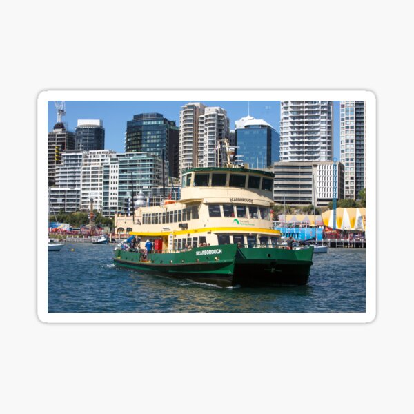 "Sydney Ferry Sydney Harbour New South Wales Australia " Sticker for ...