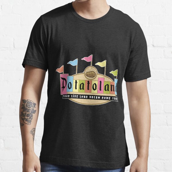 "Potatoland Retro Sign " T-shirt for Sale by TishMiryah | Redbubble ...