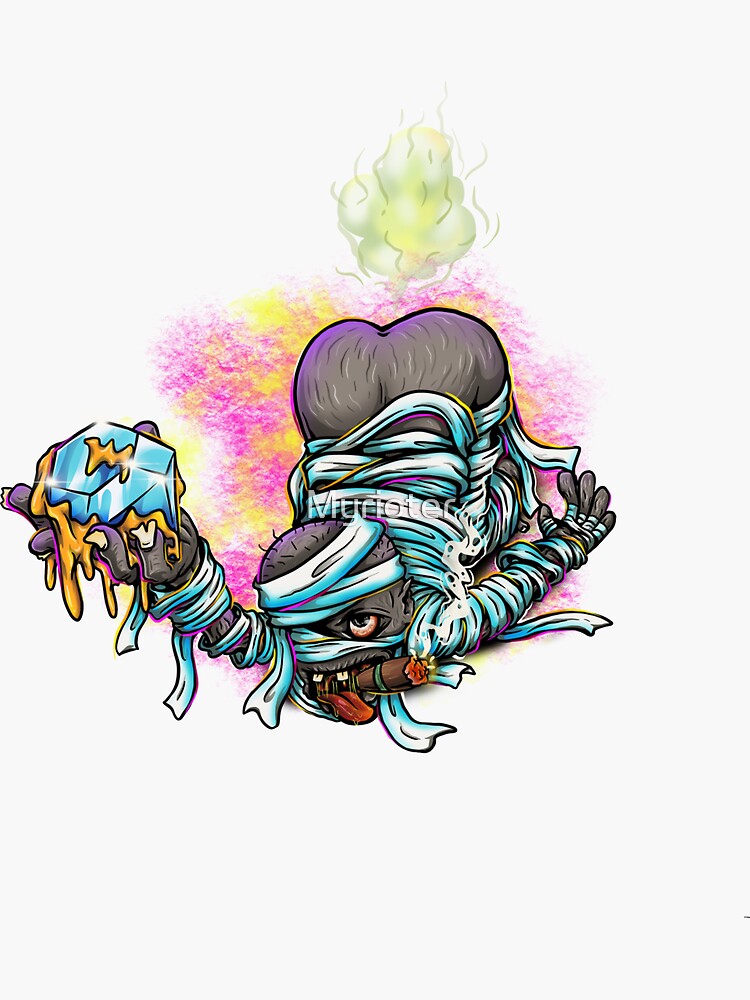 "mummy diamond extract" Sticker by Myrioter | Redbubble