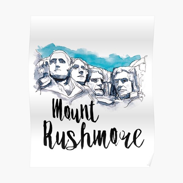 "Mount Rushmore" Poster for Sale by creativelolo | Redbubble