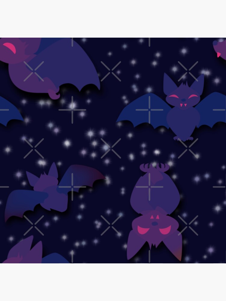 "Pastel Goth Halloween Bats" Sticker by cozycottageart | Redbubble