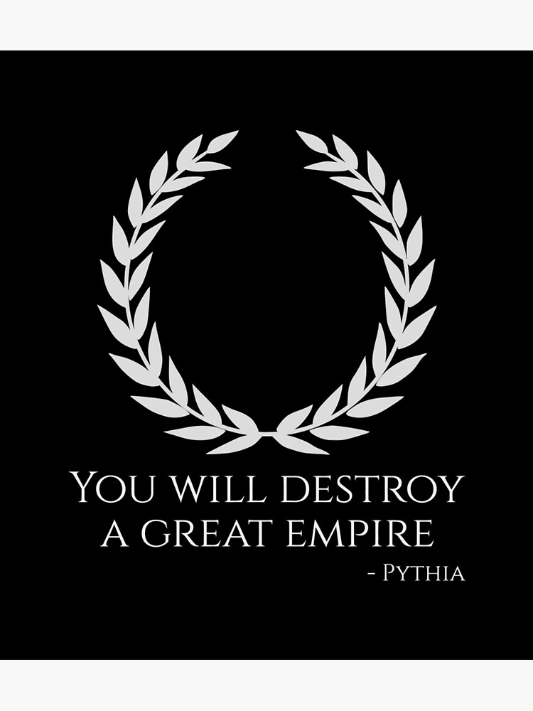 "Greek History Oracle Of Apollo At Delphi Prophecy Quote" Poster by ...