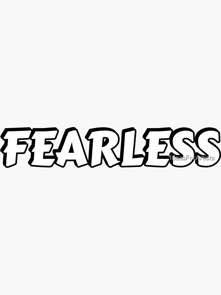 "Fearless - fearlessly bold - positive affirmations" Sticker for Sale ...