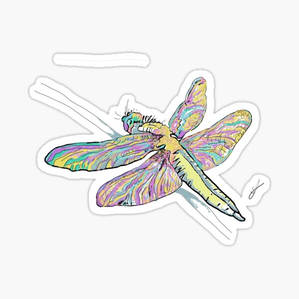 "dragonfly" Sticker by jackpoint23 | Redbubble