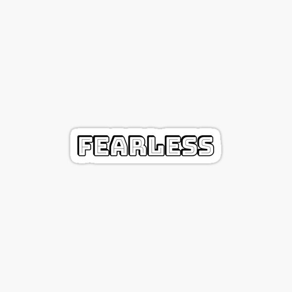 "Fearless - fearlessly bold - positive affirmations" Sticker for Sale ...