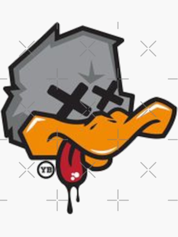 "duck , dead , black , grey" Sticker for Sale by Wiseth- | Redbubble
