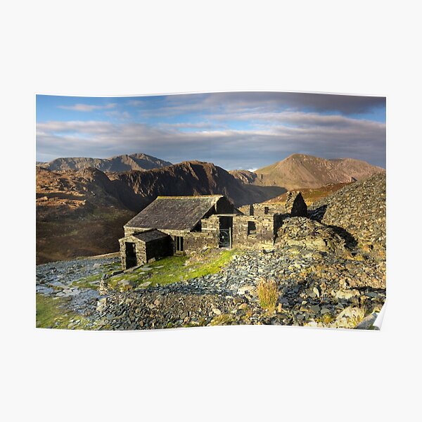 "Dubs Hut Bothy on the path to Haystacks" Poster for Sale by ...