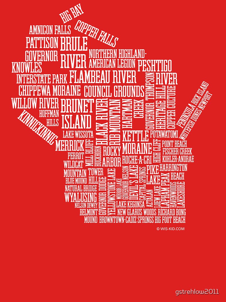 "Wisconsin State Parks Wis-Kid" Essential T-Shirt for Sale by ...