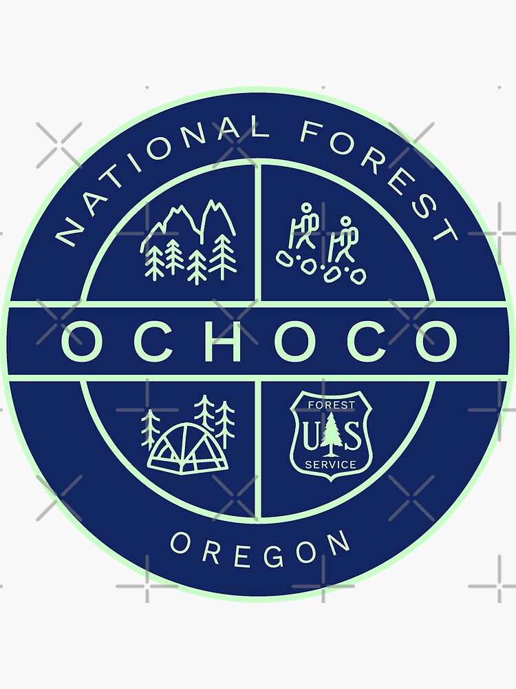 "Ochoco National Forest Heraldic Logo" Sticker for Sale by VanyaKar ...